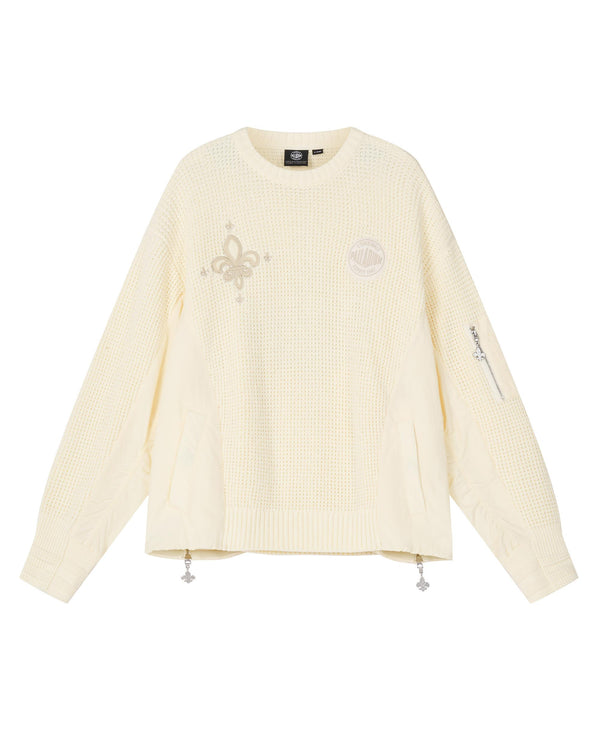 MEN'S PALLADIUM LOGO WAFFLE PATTERN SWEATER - PALLADIUM Official Online ...