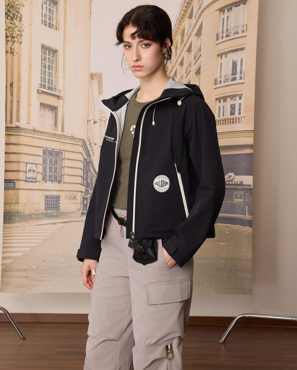 WOMEN'S LOGO CARGO LOOSE FIT HOODED JACKET - PALLADIUM Official Online ...